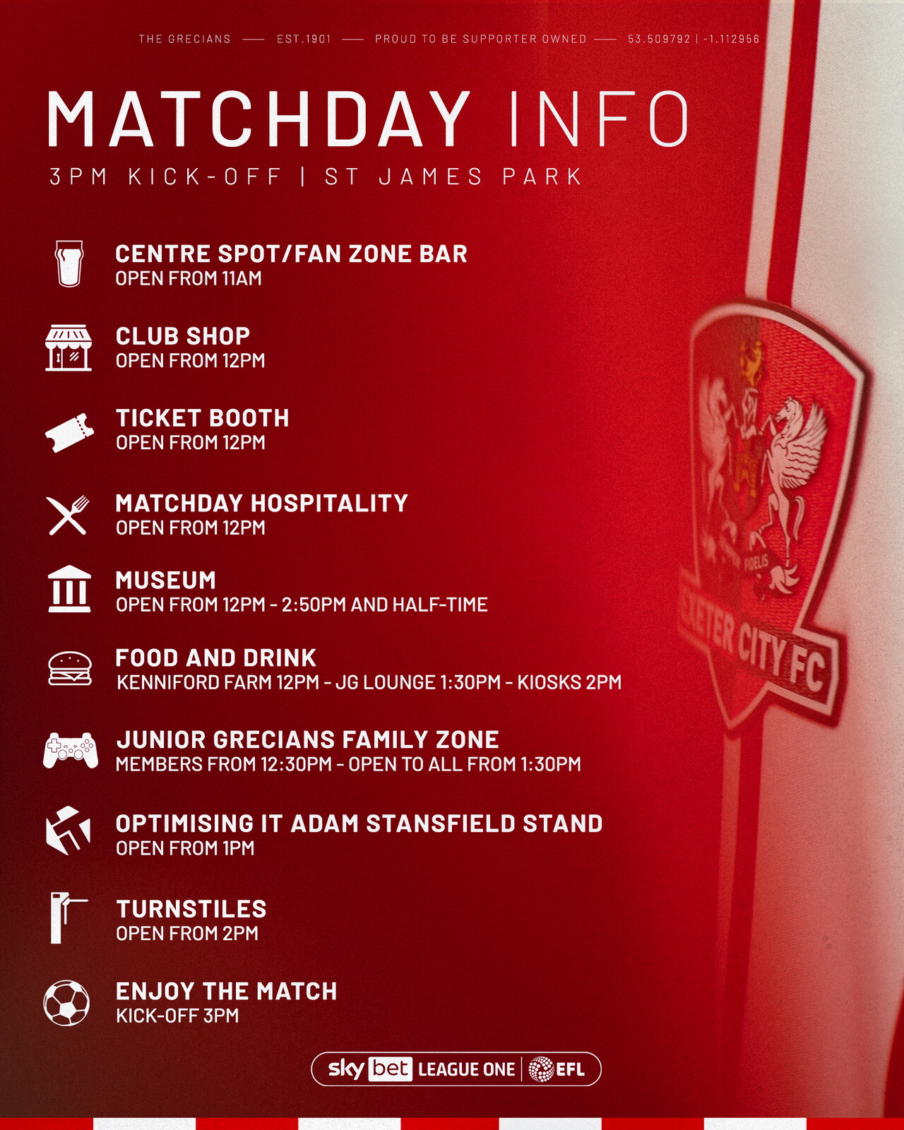 St James Park Fan Guide | Exeter City F.C.