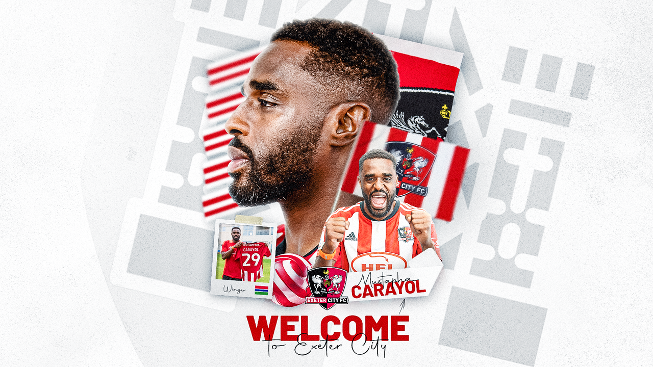 Welcome, Mustapha Carayol! | Exeter City F.C.