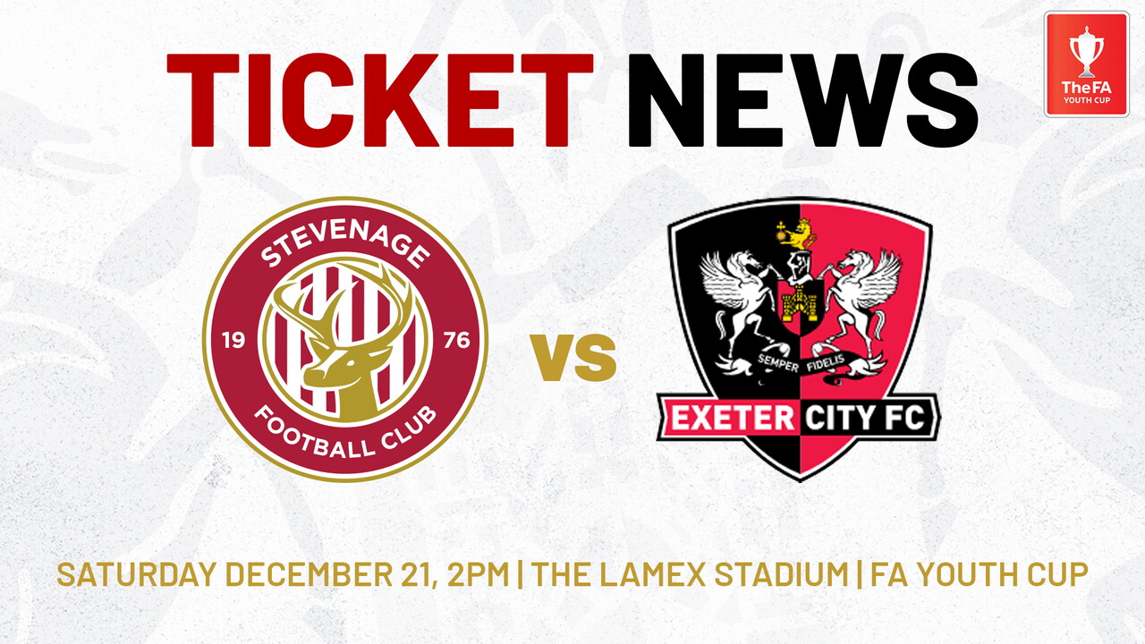 Ticket News: Stevenage U18 (21/12/24) | Exeter City F.C.