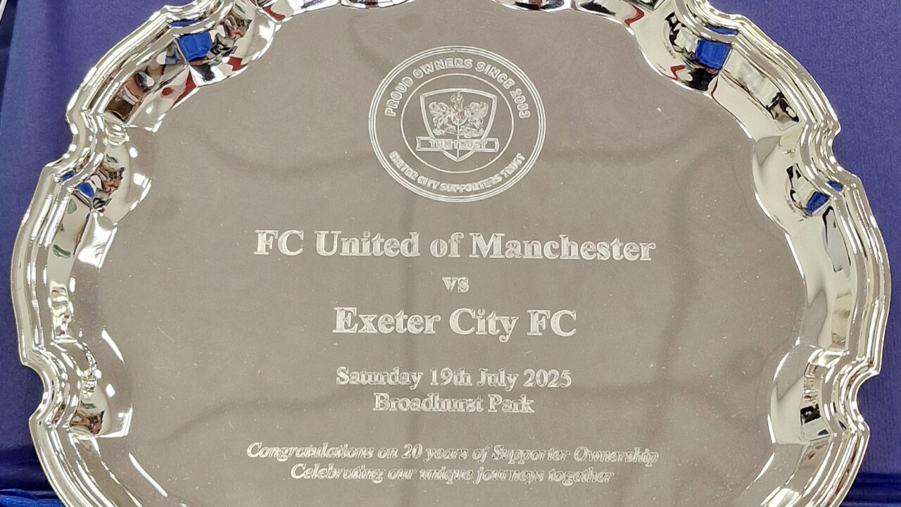 A thank you to FC United | Exeter City F.C.