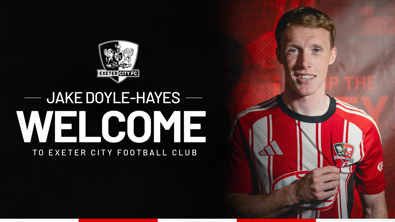Jake Doyle-Hayes is our new No.31! | Exeter City F.C.