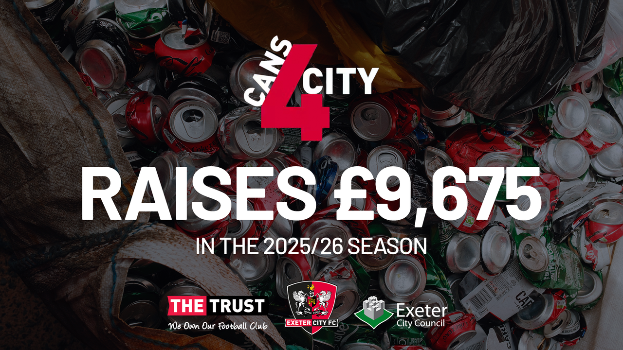 Record-breaking season for Cans4City! | Exeter City F.C.