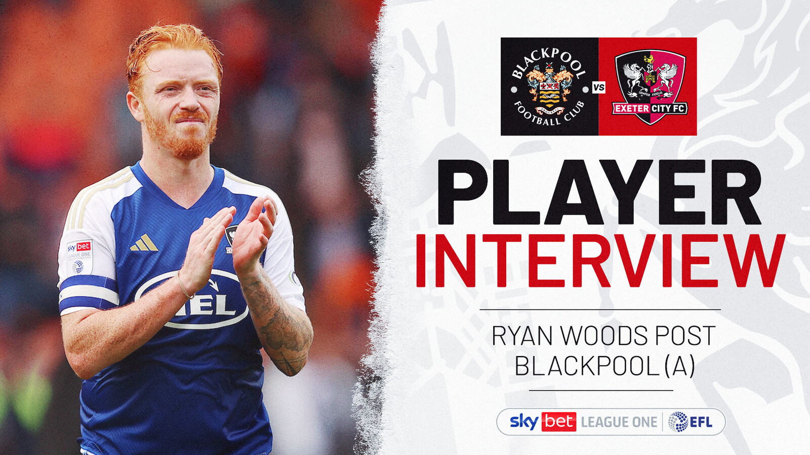 Ryan Woods reacts to late defeat at Blackpool | Exeter City F.C.
