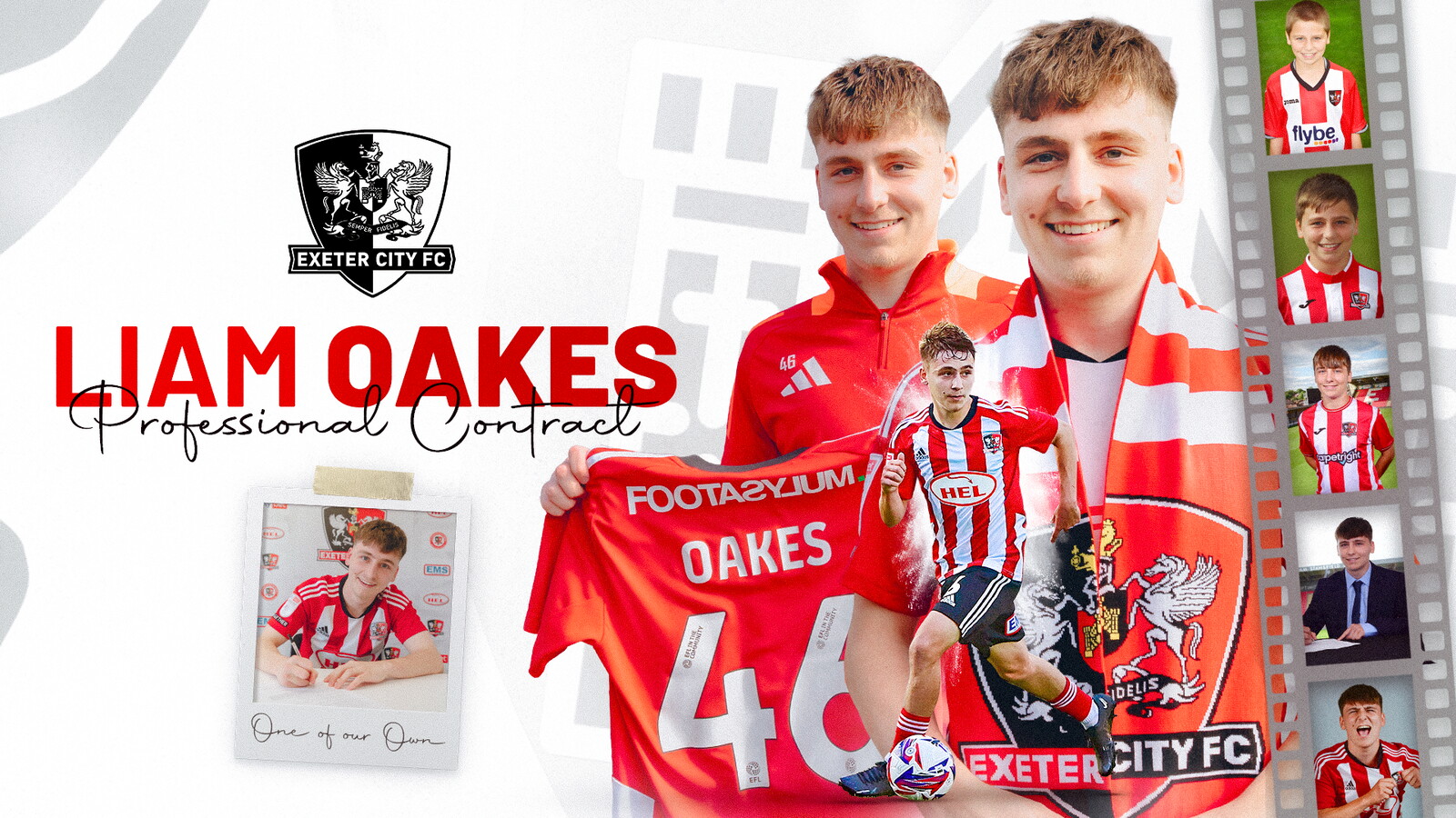 Liam Oakes signs his first professional contract! | Exeter City F.C.