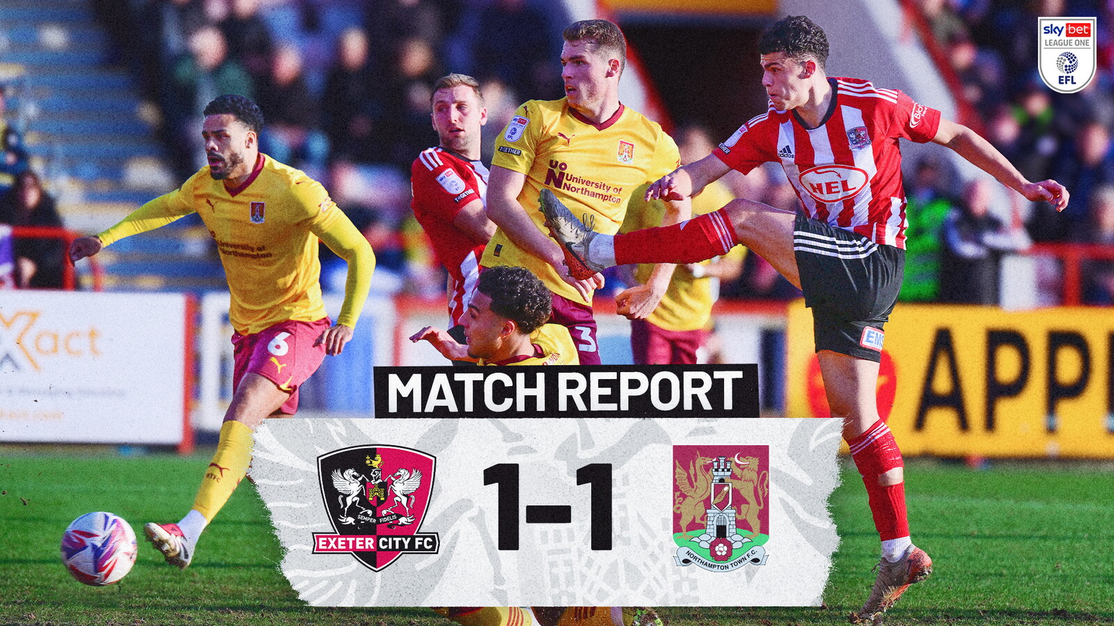 Match Report: Exeter City 1 Northampton Town 1 | Exeter City F.C.