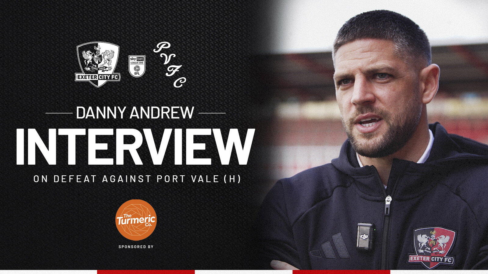 Danny Andrew reacts to Port Vale defeat | Exeter City F.C.