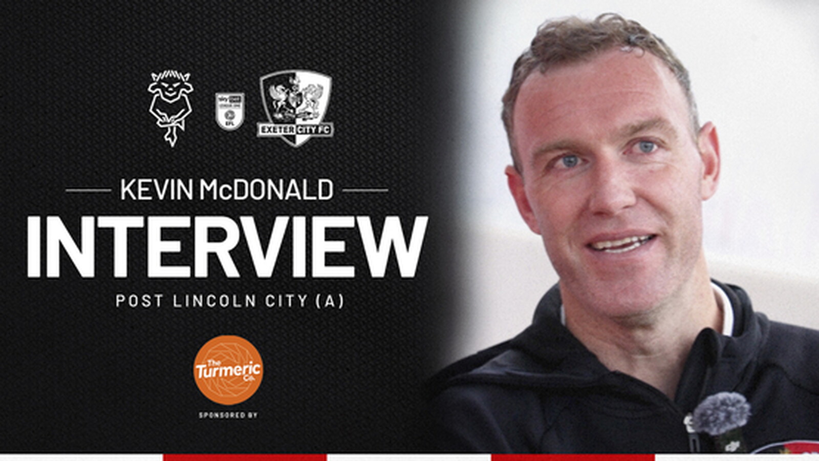 Kevin McDonald post Lincoln City (A) | Exeter City F.C.