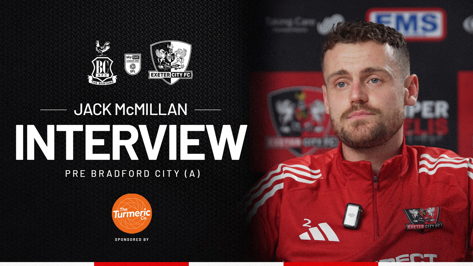 Jack McMillan ahead of Bradford City (A) | Exeter City F.C.