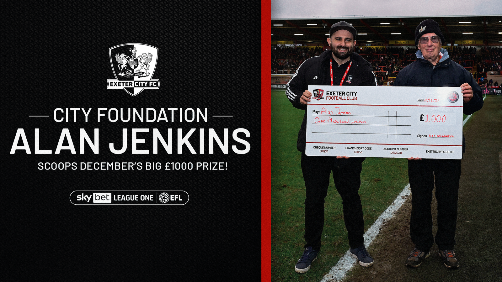 Alan Jenkins scoops the Foundations BIG £1000 prize for December ...