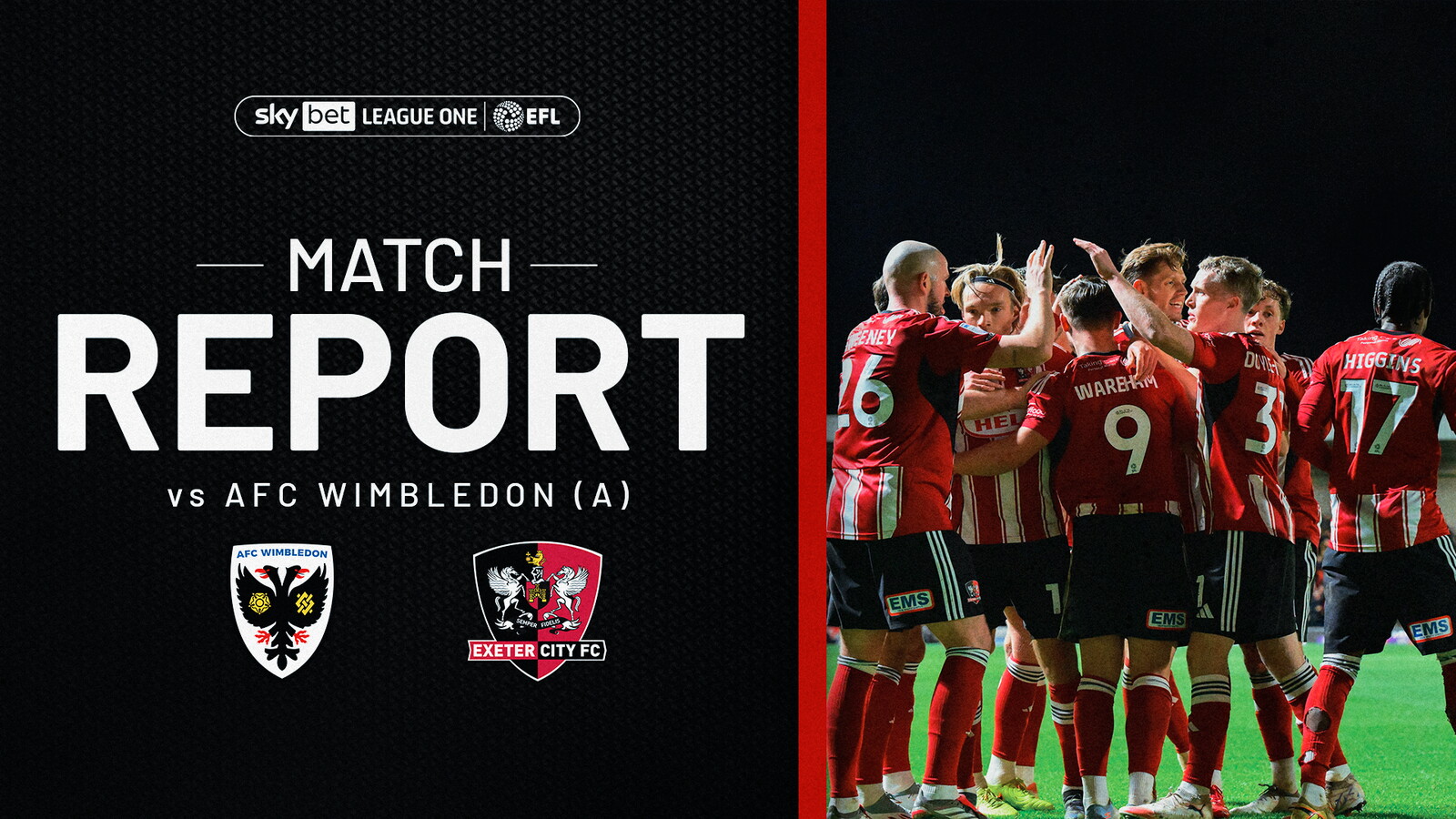 Match Report: AFC Wimbledon 0 City 1 | Exeter City F.C.