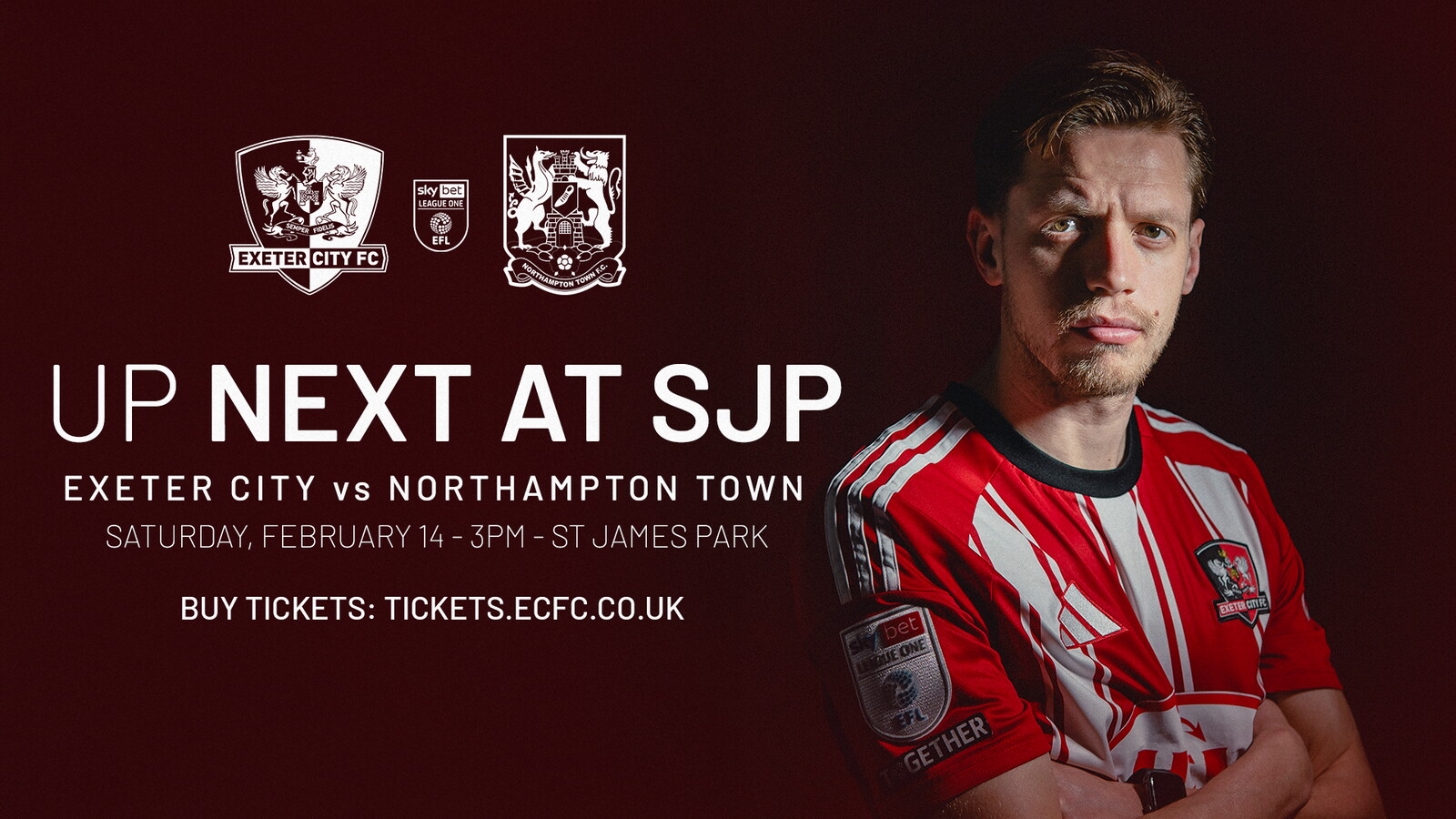Home tickets: Northampton Town (14/2/26) | Exeter City F.C.