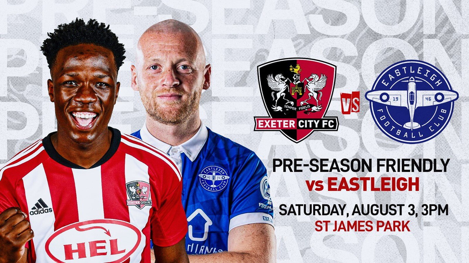 🗓️ City to host Eastleigh in final pre-season fixture | Exeter City F.C.