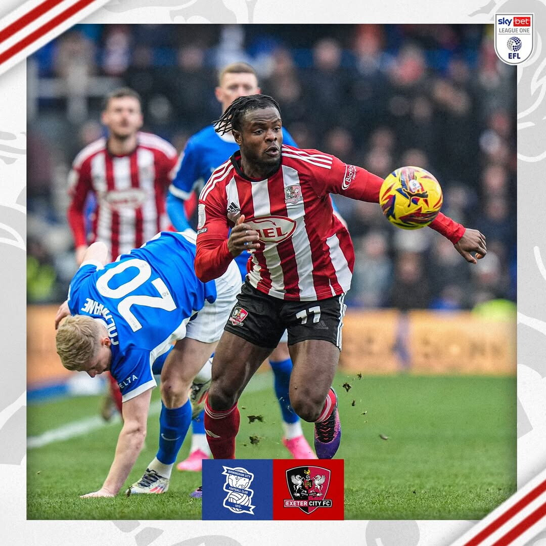 Match Report: Birmingham City 1 Exeter City 0 | Exeter City F.C.
