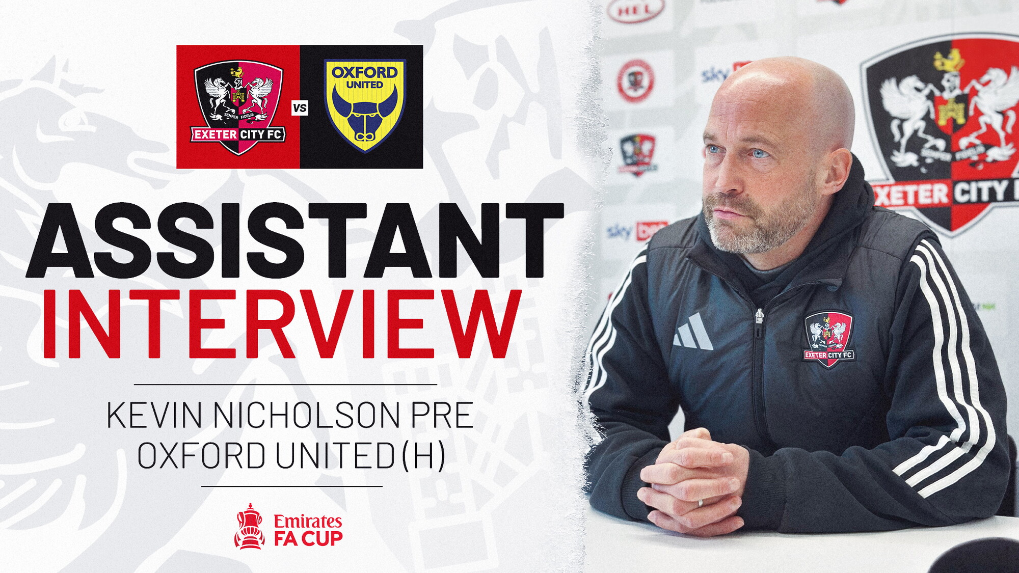Kevin Nicholson ahead of Oxford United | Exeter City F.C.