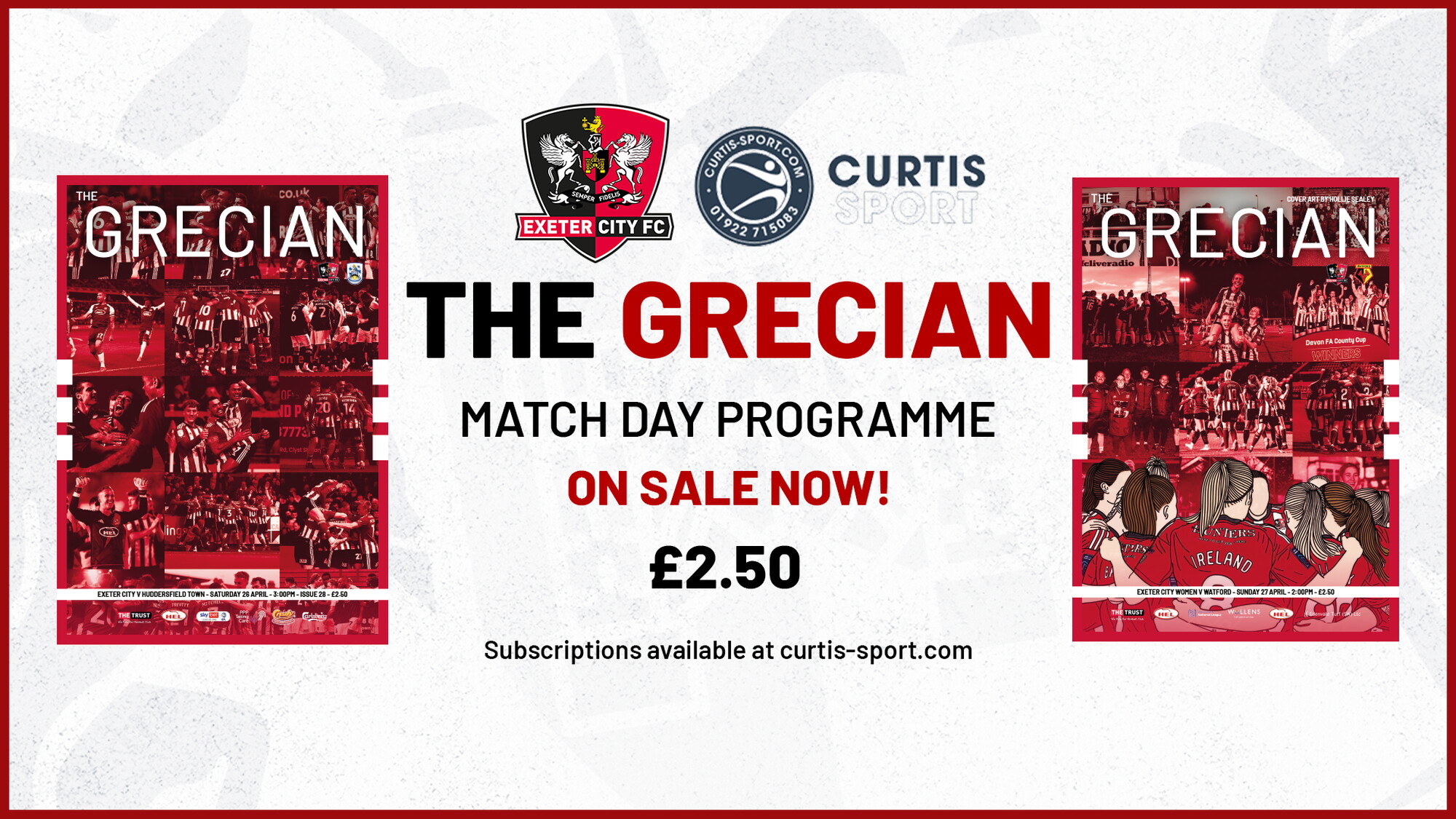 Pick up a Grecian programme and poster this weekend! | Exeter City F.C.