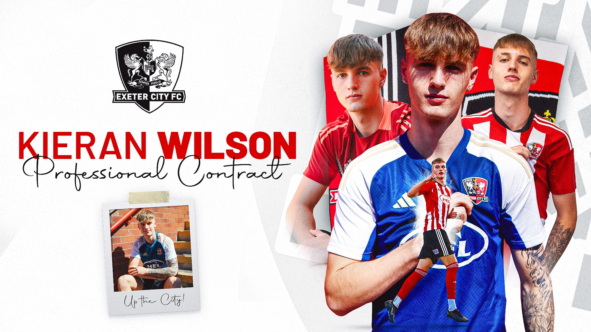Kieran Wilson Signs his first Professional Contract! | Exeter City F.C.