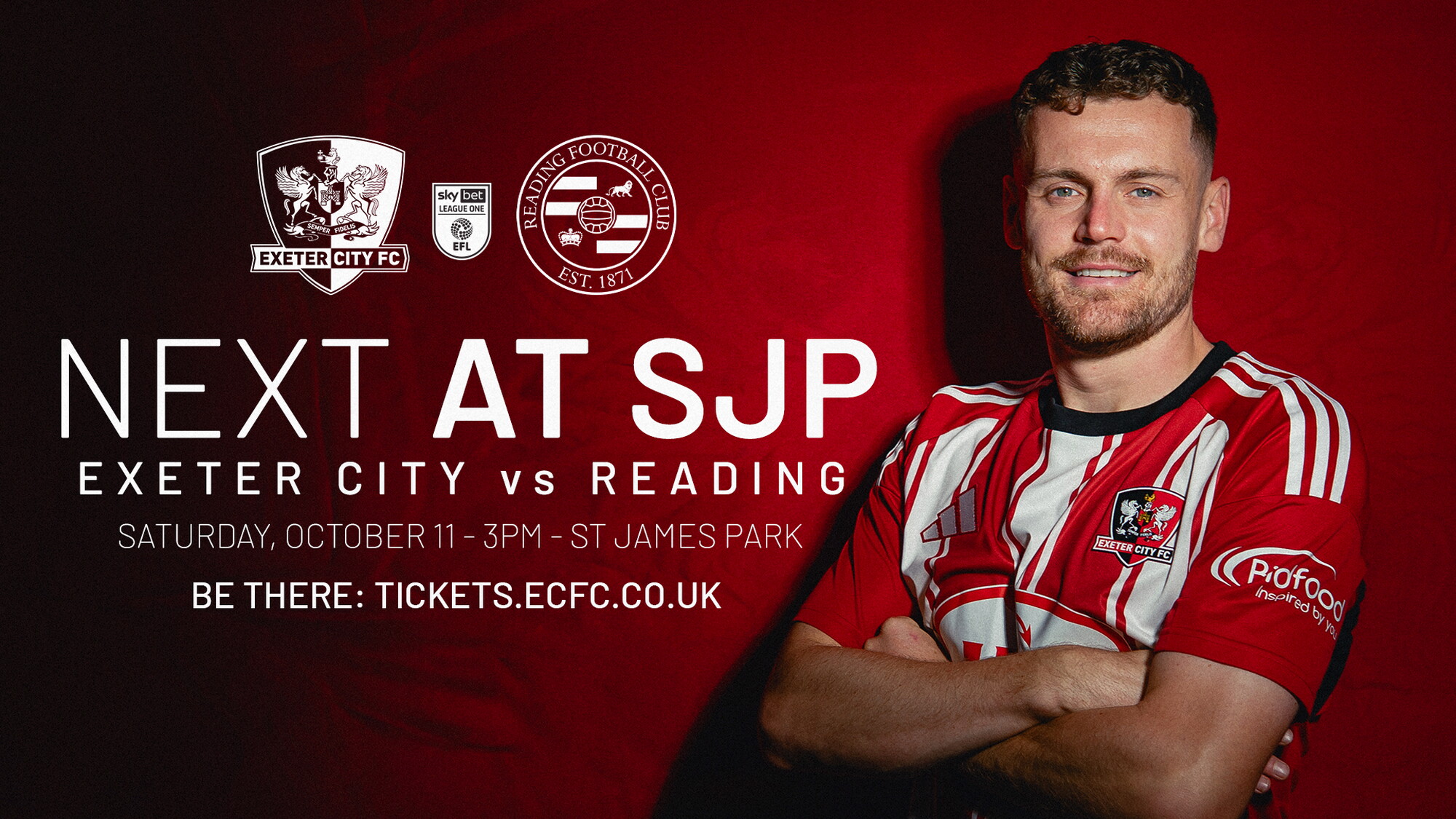 Home tickets: Reading (11/10/25) | Exeter City F.C.