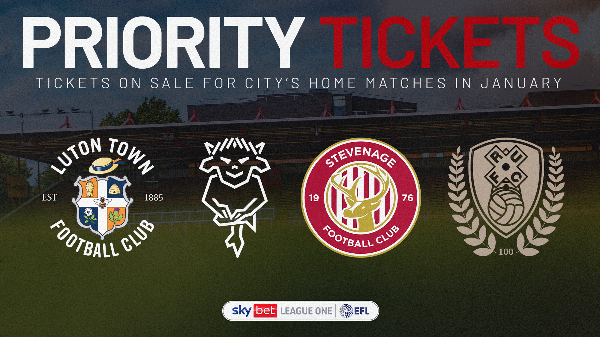January home league matches now on priority sale | Exeter City F.C.