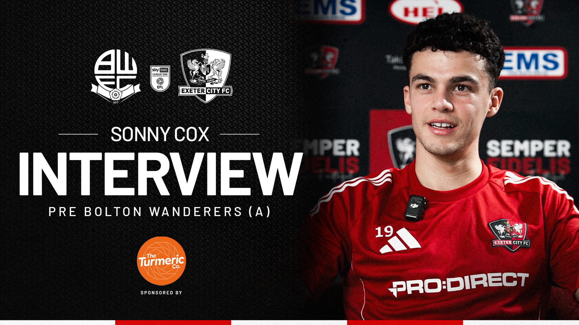 Sonny Cox on trip to face Bolton Wanderers (A) | Exeter City F.C.