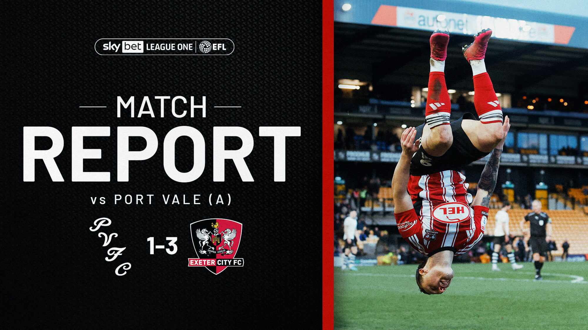 Match Report: Port Vale 1 Exeter City 3 | Exeter City F.C.