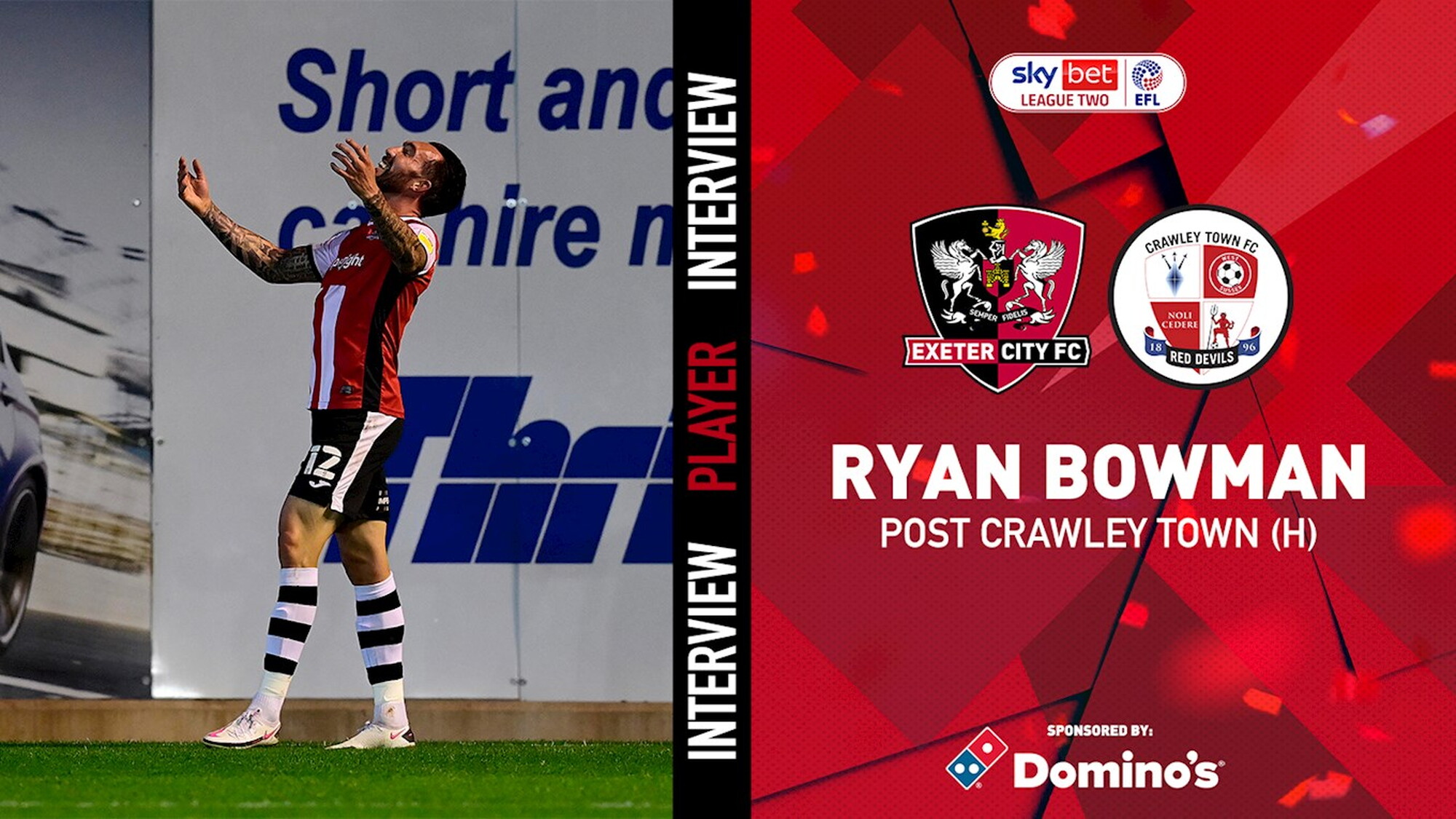 💬 Ryan Bowman: "The manager said to me at the end it's not luck as you ...