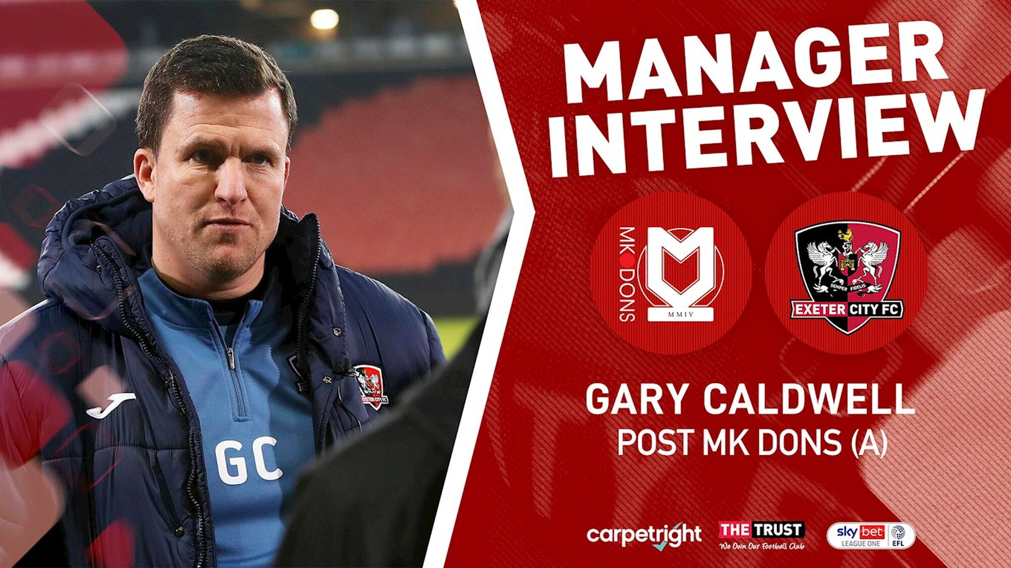 💬 Gary Caldwell on Burton win | Exeter City F.C.