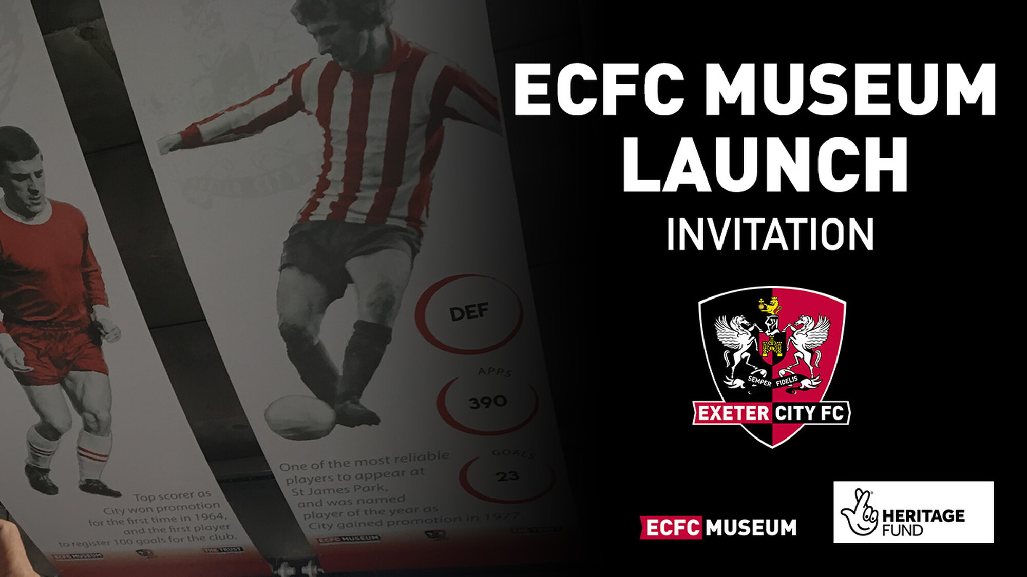 🎟 Invite to ECFC Museum Launch on Tuesday, March 19 | Exeter City F.C.