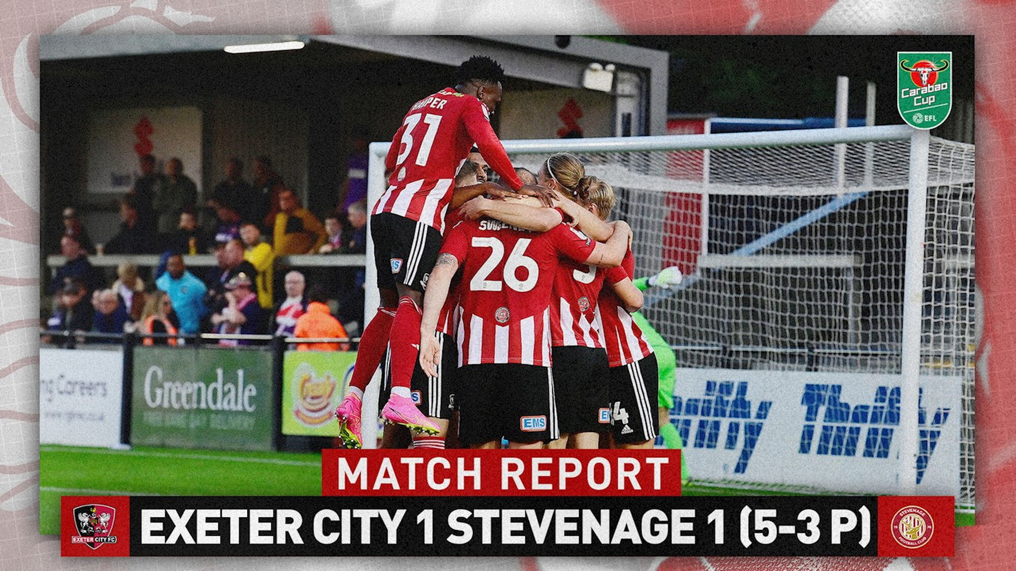 📝 Match Report: City 1 Stevenage 1 (5-3 pens) | Exeter City F.C.