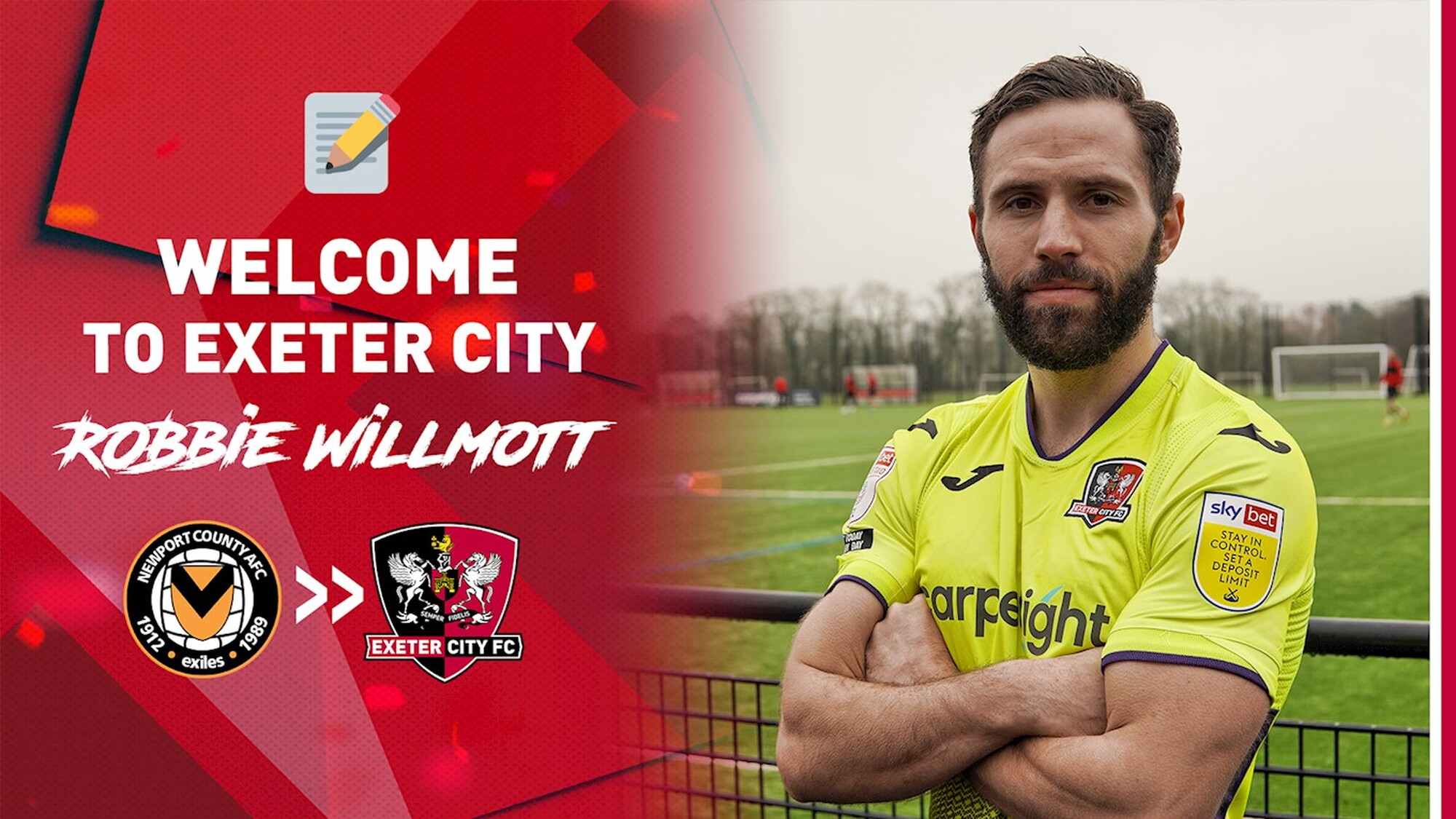 ️ Robbie Willmott joins Exeter City on loan | Exeter City F.C.