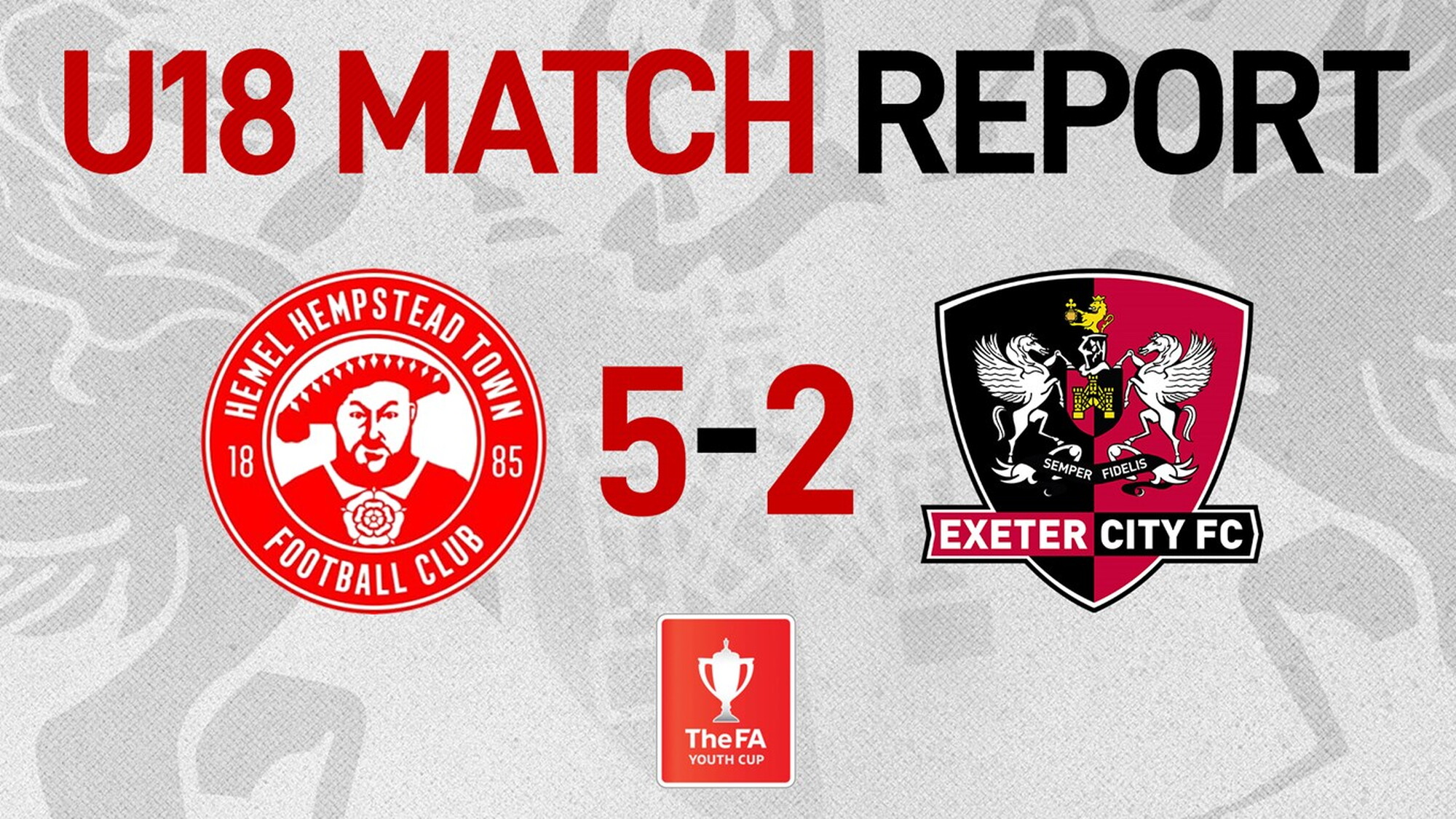 📝 Under-18 Report: Hemel Hempstead 5 City 2 | Exeter City F.C.