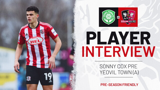 Sonny Cox pre Yeovil Town (A) | Exeter City F.C.
