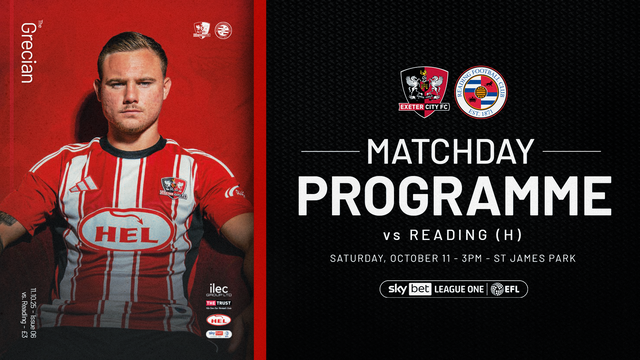 Pick up The Grecian programme this weekend! | Exeter City F.C.