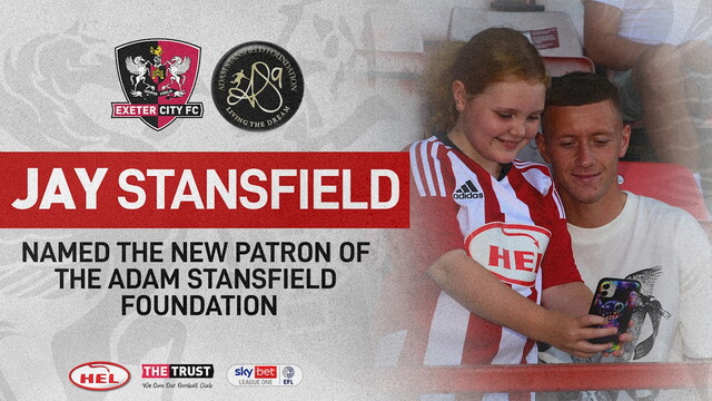 ️ Jay Stansfield is the new Patron of the Adam Stansfield Foundation ...