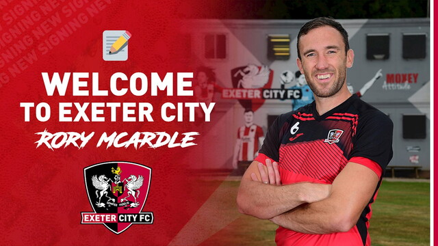 ️ Rory McArdle signs for Exeter City | Exeter City F.C.