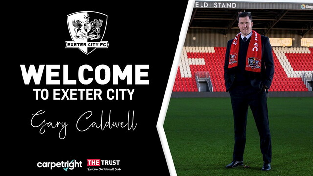 📝 Welcome, Gary Caldwell! | Exeter City F.C.