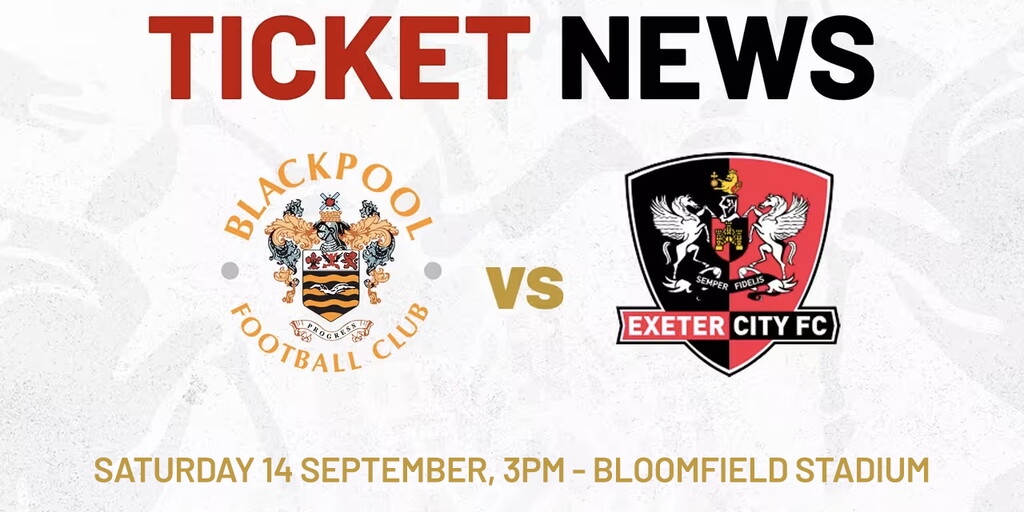 Away Tickets: Blackpool (14 September) | Exeter City F.C.