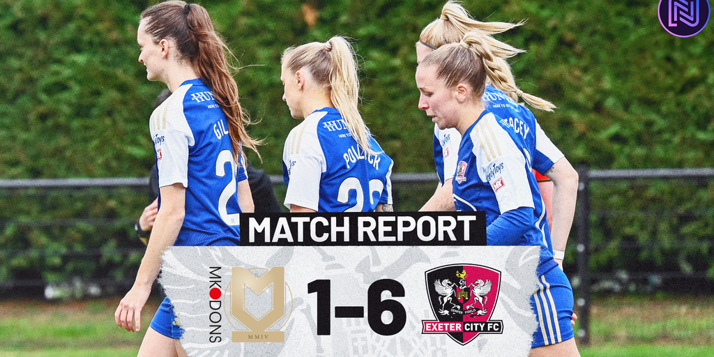Women's Match Report: MK Dons 1 Exeter City 6 | Exeter City F.C.