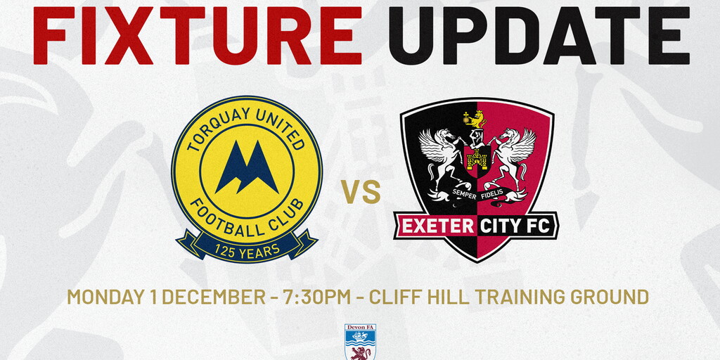 Fixture Update: Venue change for Torquay United Devon St Lukes Bowl ...