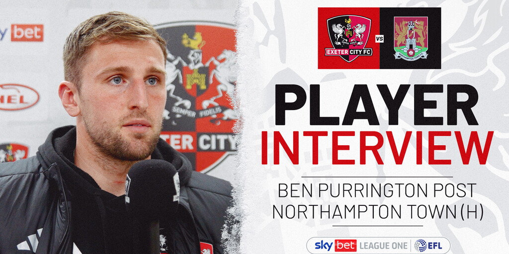 Ben Purrington on Cobblers point | Exeter City F.C.