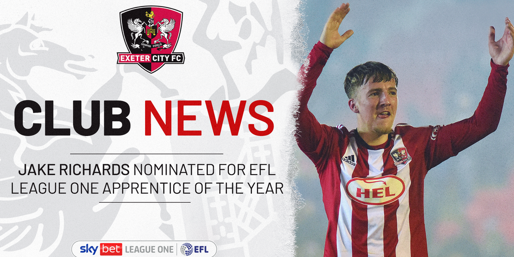 Jake Richards nominated for League One apprentice of the season ...