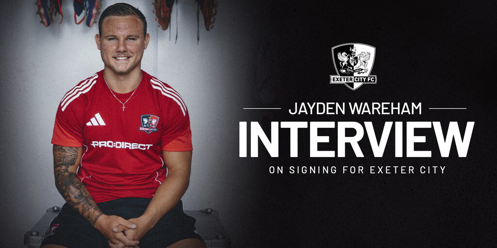 Welcome Jayden Wareham | Exeweb - supporting Exeter City since 1999